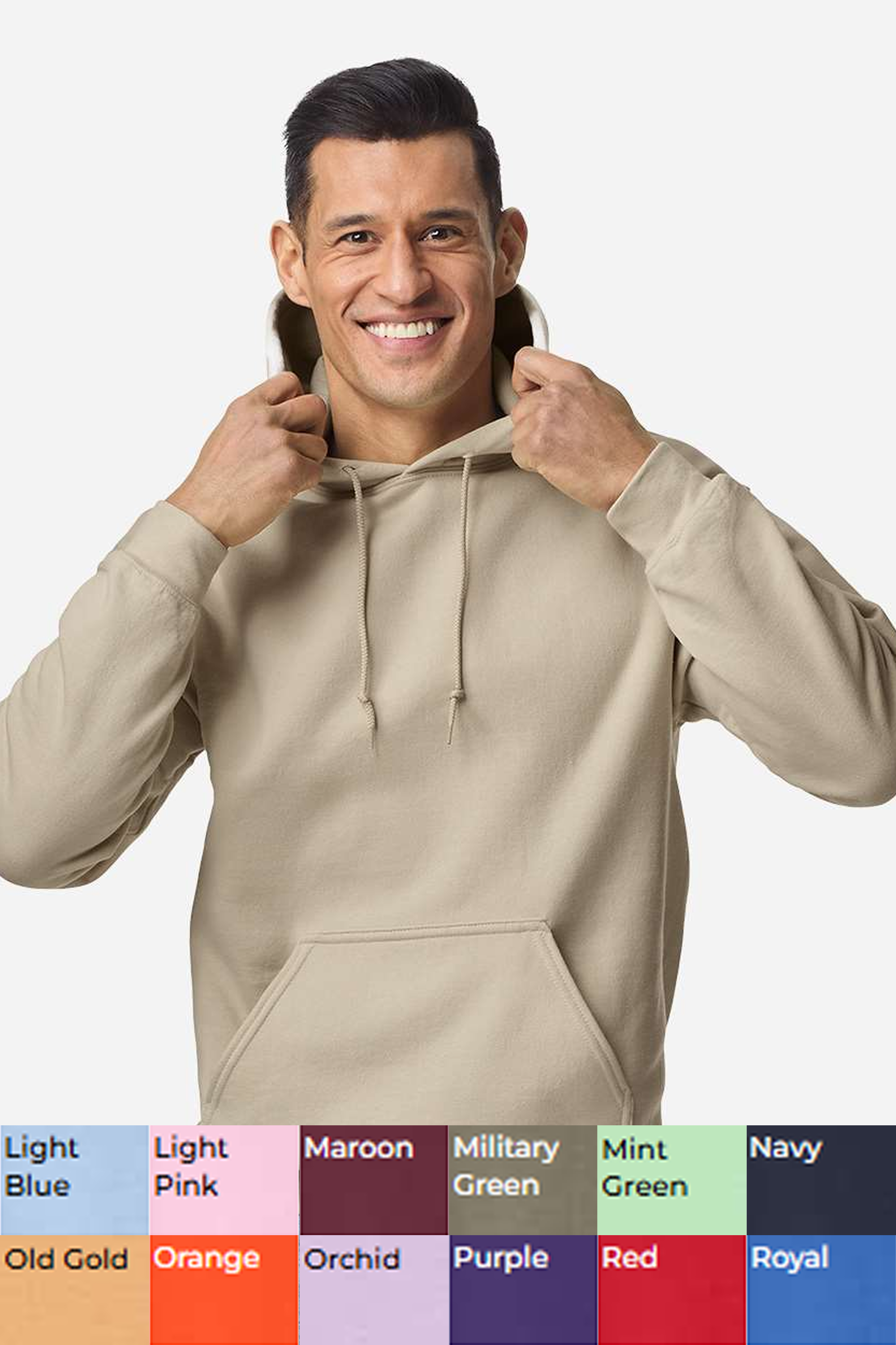Gildan 18500 Adult Unisex Hooded Sweatshirt – Raisin Textiles